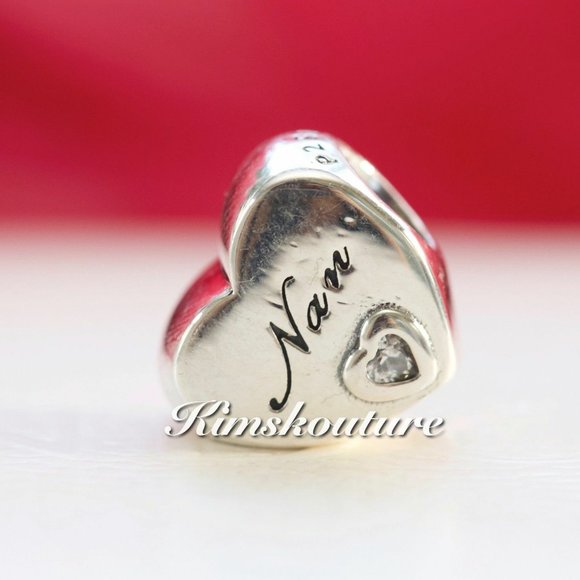 Pandora | Jewelry | Pandora Nan Heart Charm 7973cz | Poshmark
